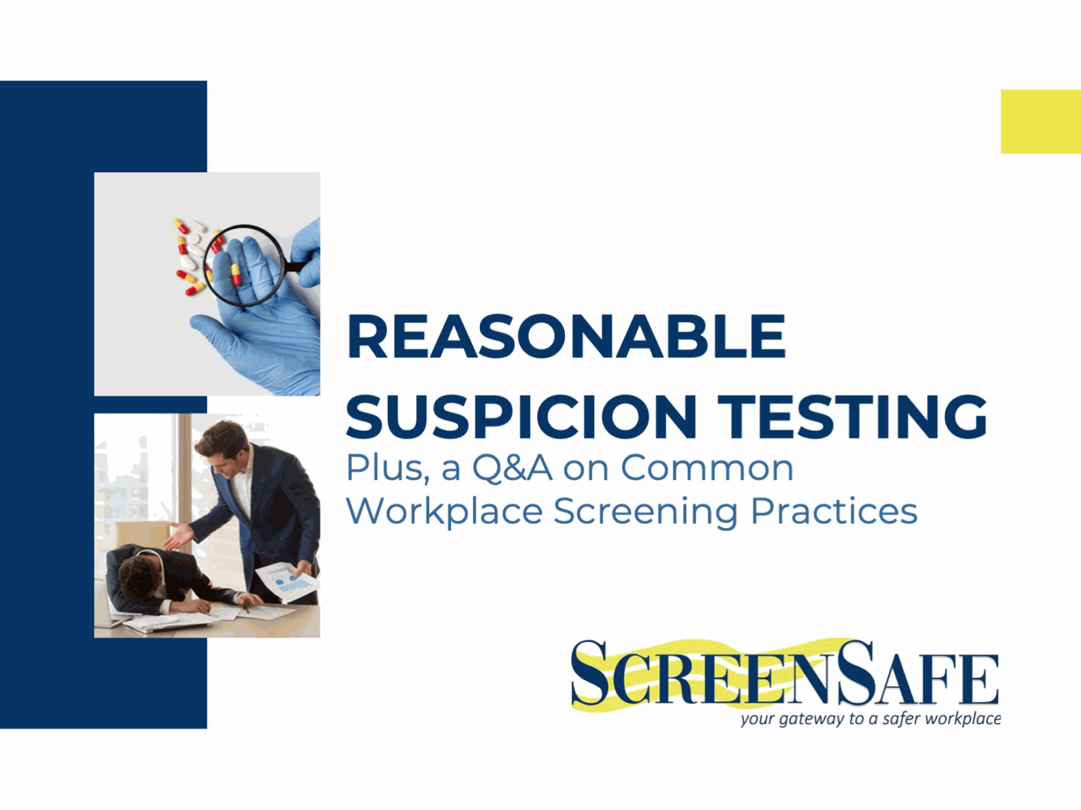 Reasonable Suspicion Testing Plus, a Q&A on Common Workplace Screening ...